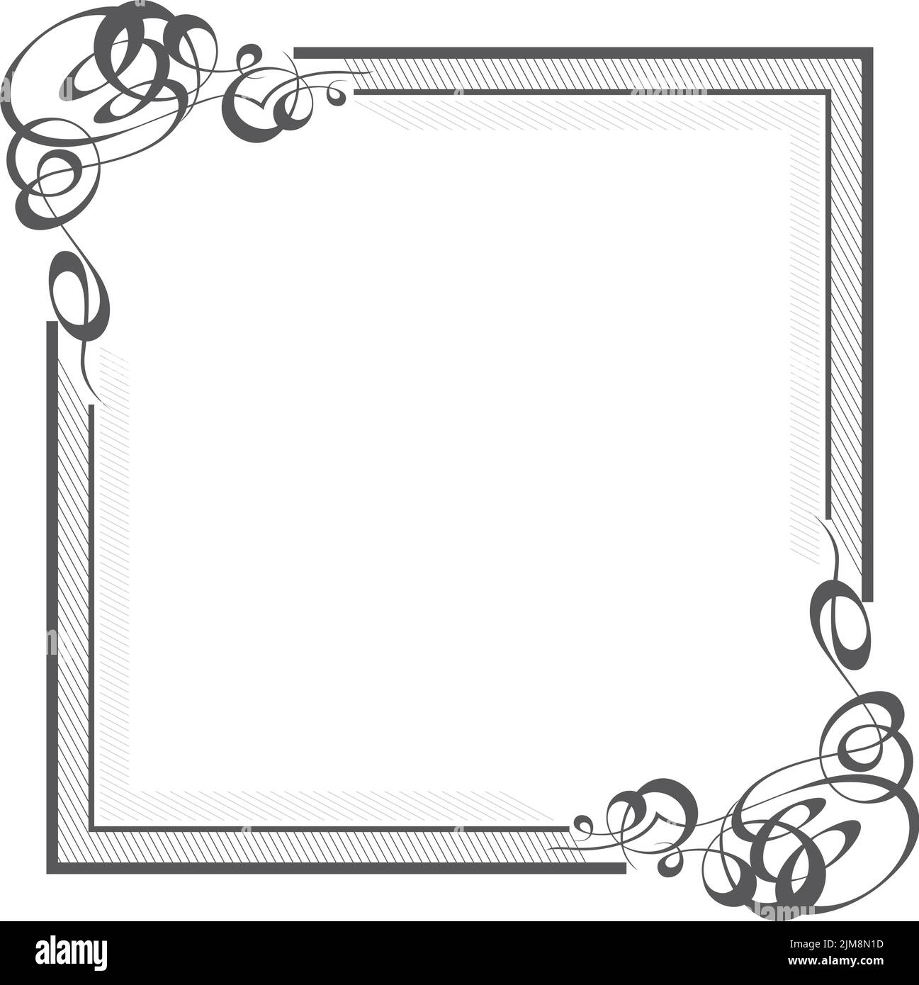 Elegant Border Clip Art Black And White