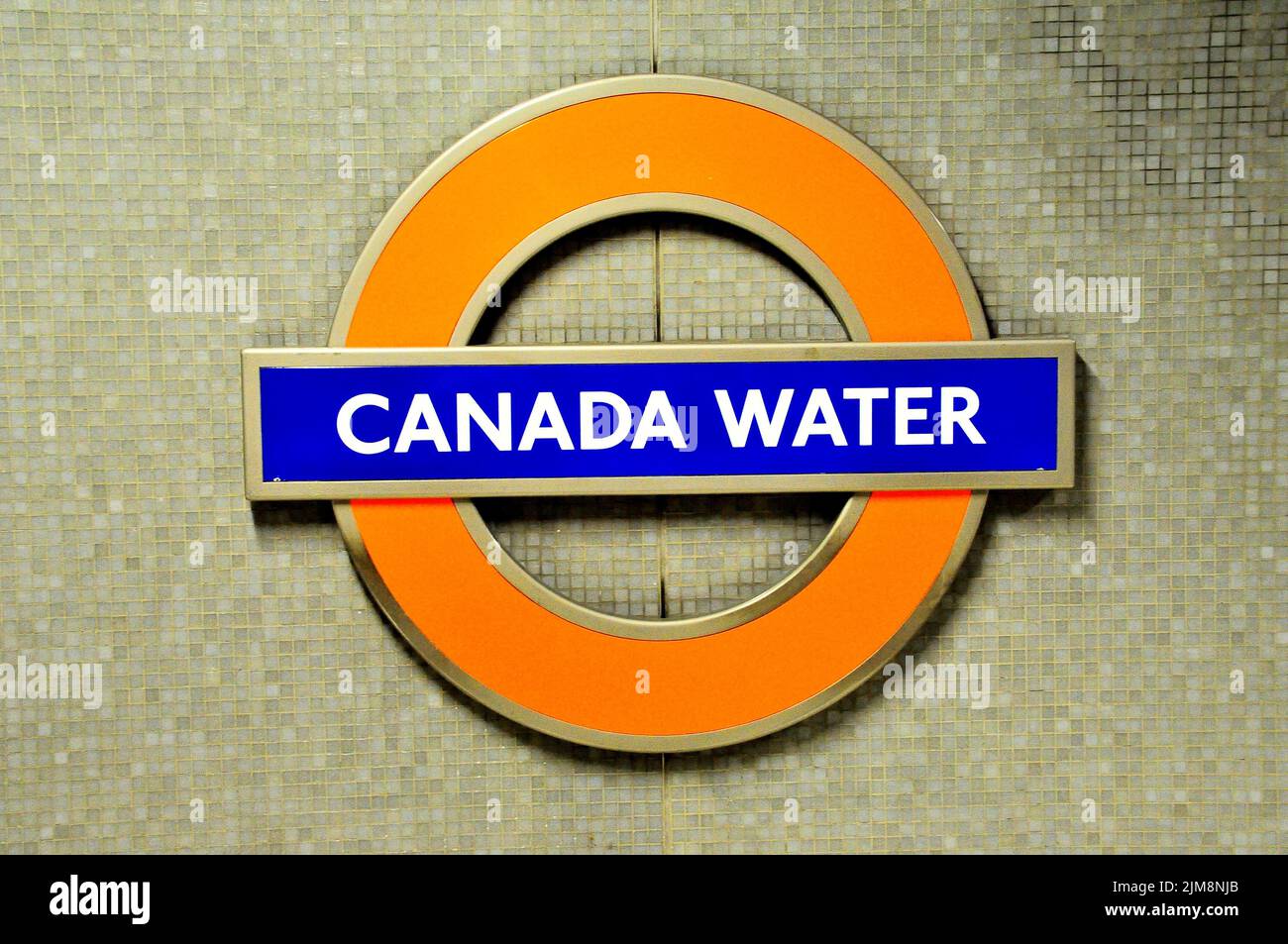 Canada Water station sign Stock Photo - Alamy