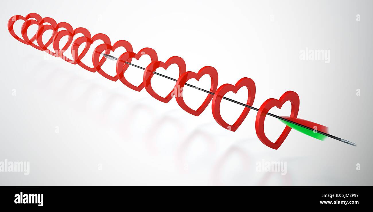 Amour arrow hi-res stock photography and images - Alamy