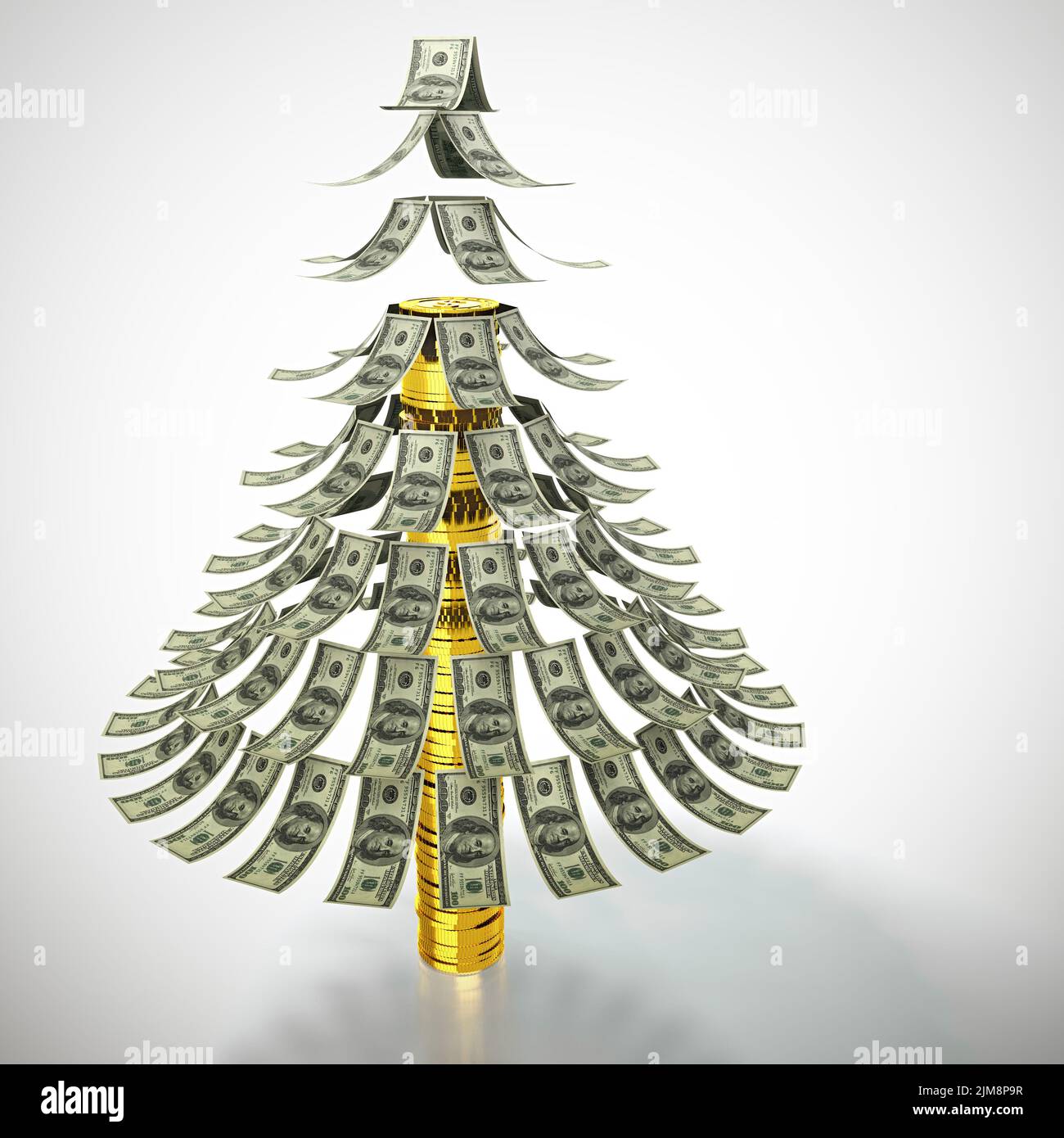 3d money tree plant with coin dollar business profit investment hi-res ...