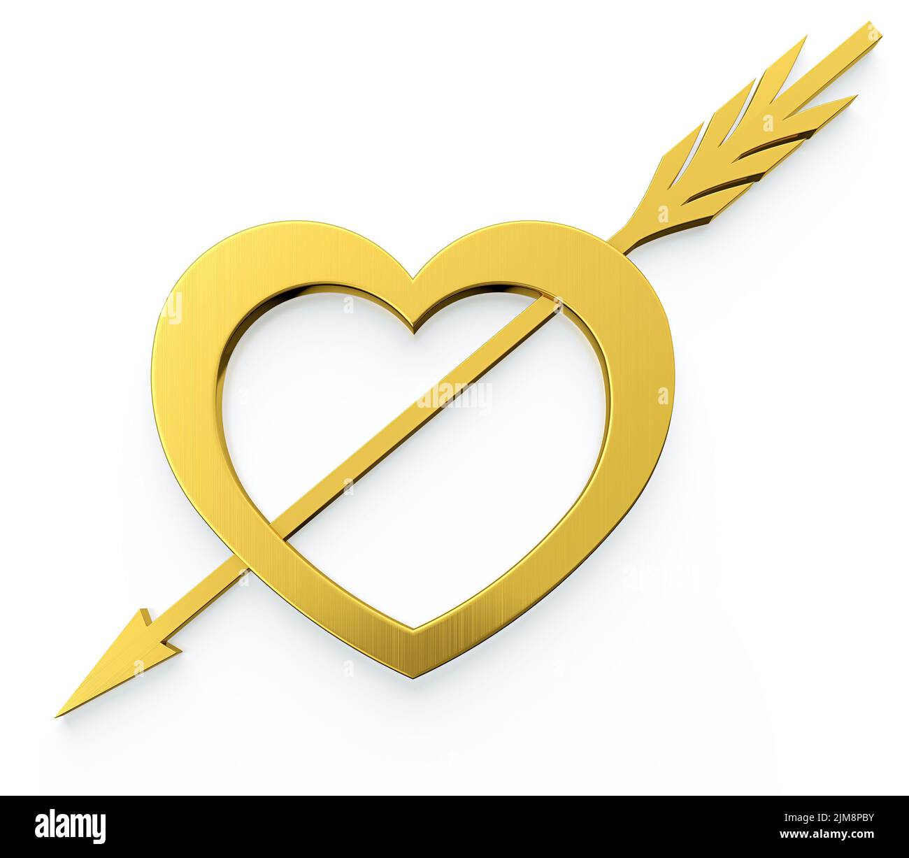 Heart with arrow Stock Photo - Alamy