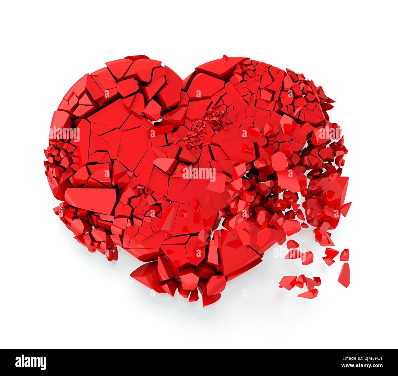 Broken heart symbol breaking fracture Cut Out Stock Images & Pictures ...