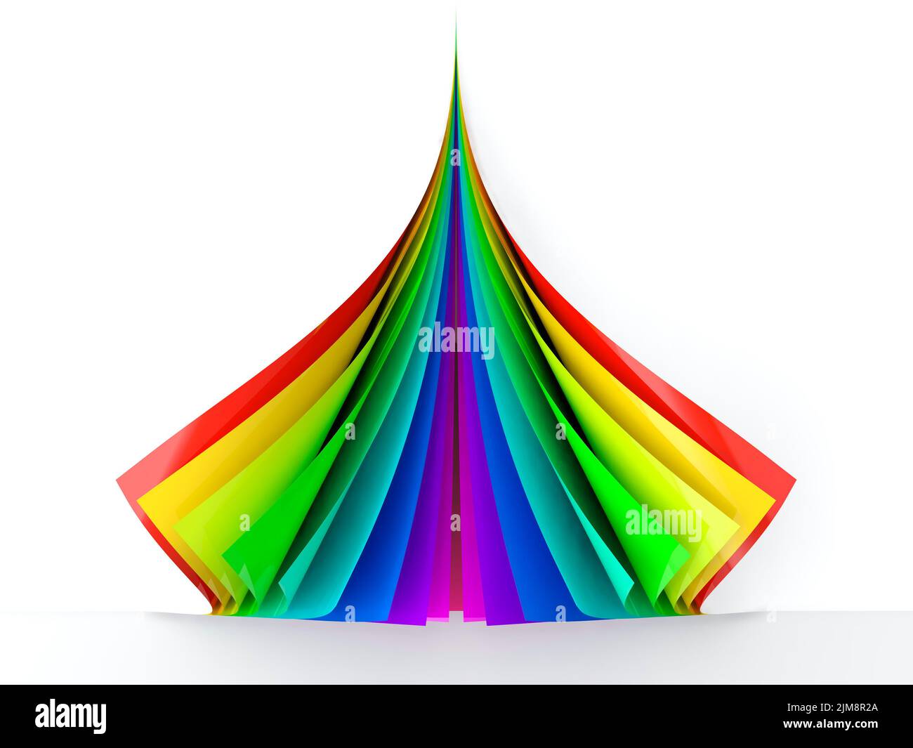 Curled green sheet hi-res stock photography and images - Alamy