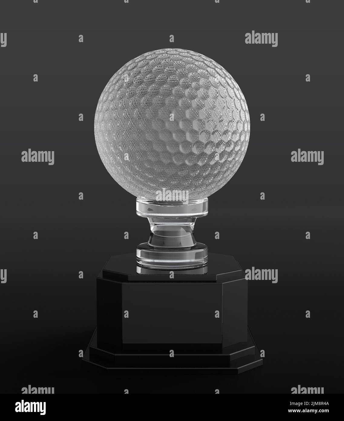 Golf ball trophy Stock Photo - Alamy
