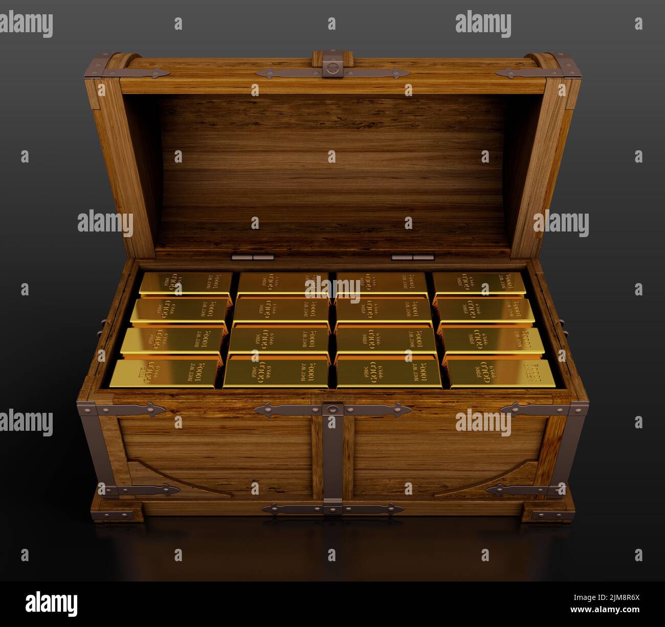Treasure chest with gold key hi-res stock photography and images - Alamy