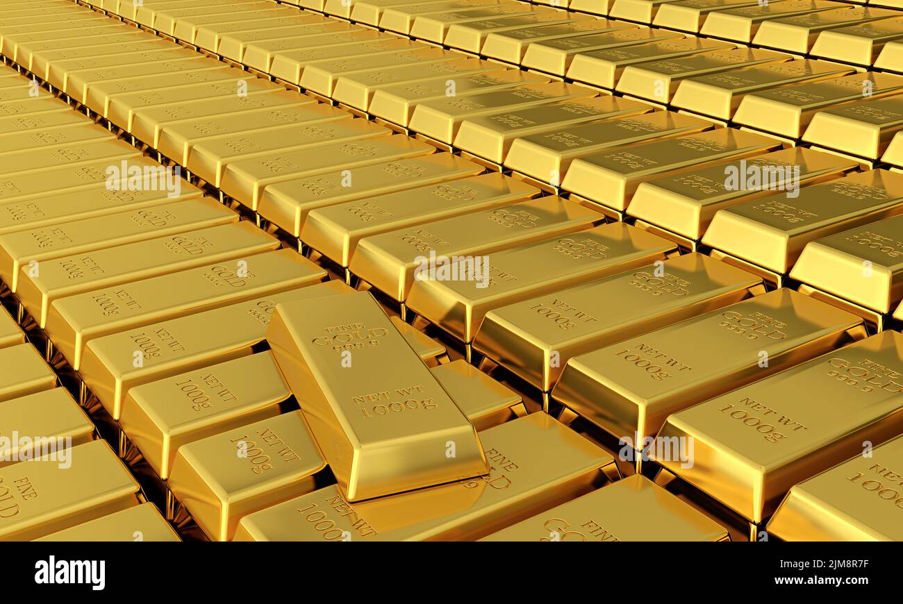 Solid gold bars hi-res stock photography and images - Alamy