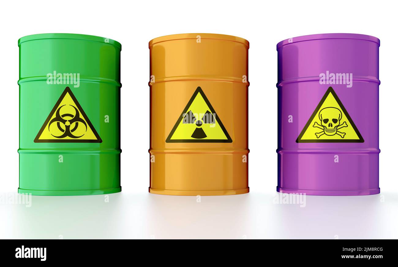 Barrel with toxic waste Stock Photo - Alamy