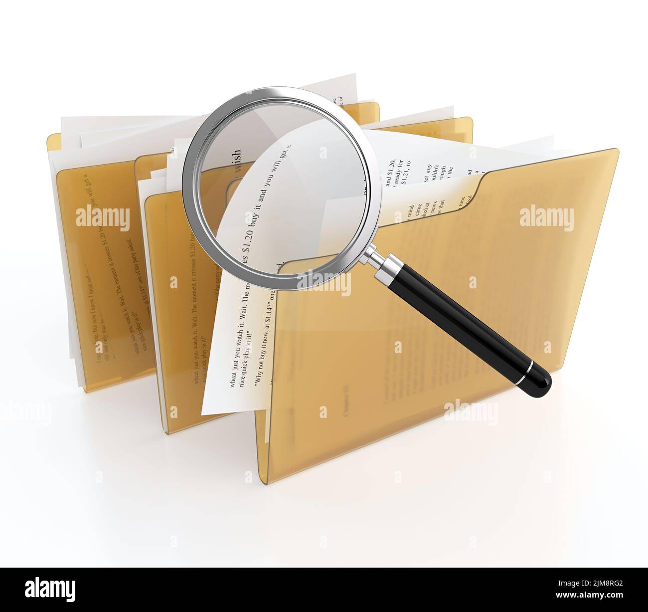 Magnifying glass files hi-res stock photography and images - Alamy