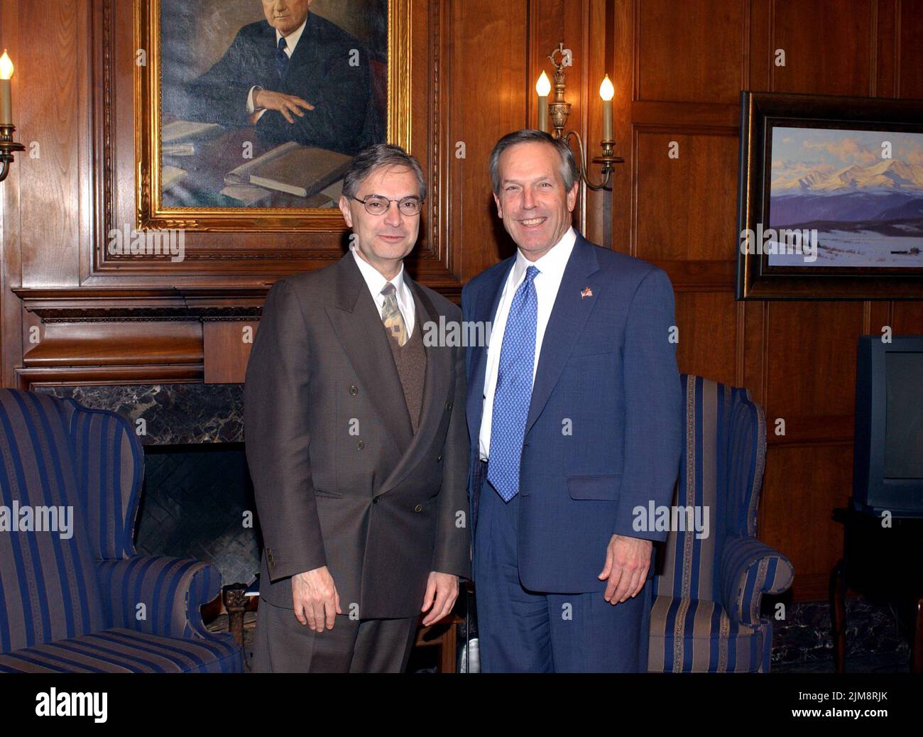 Office of the Secretary - SECRETARY DONALD EVANS WITH MINISTER DEBREZ ...