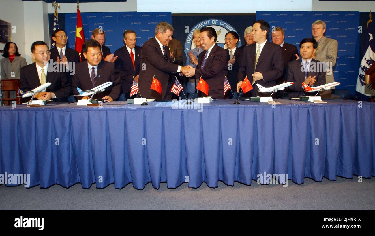 Office of the Secretary - BOEING SIGNING CEREMONY Stock Photo - Alamy