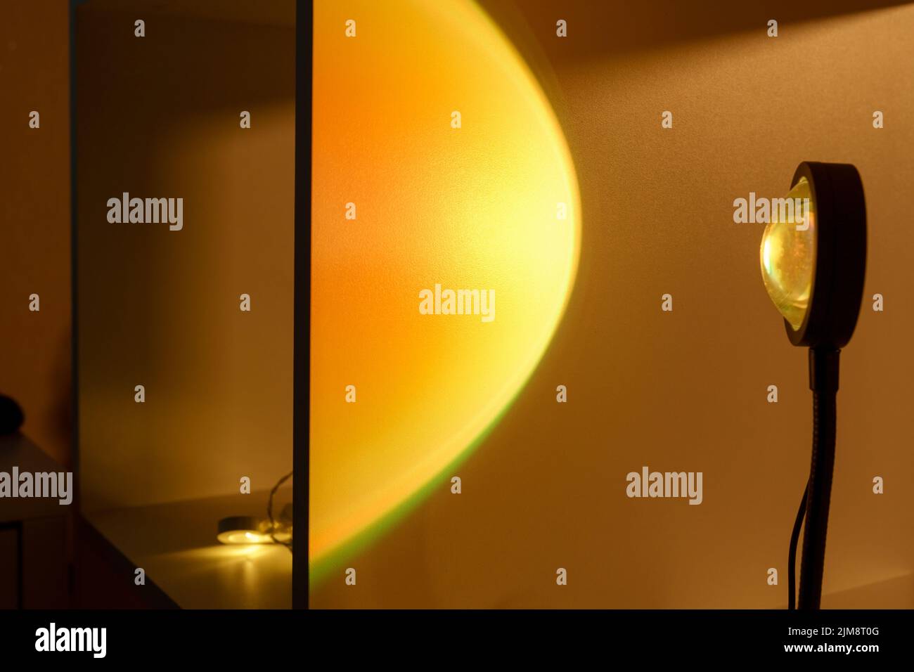 Sunset LED RGB lighting decor. Multi colored RGB light. Home decor ...