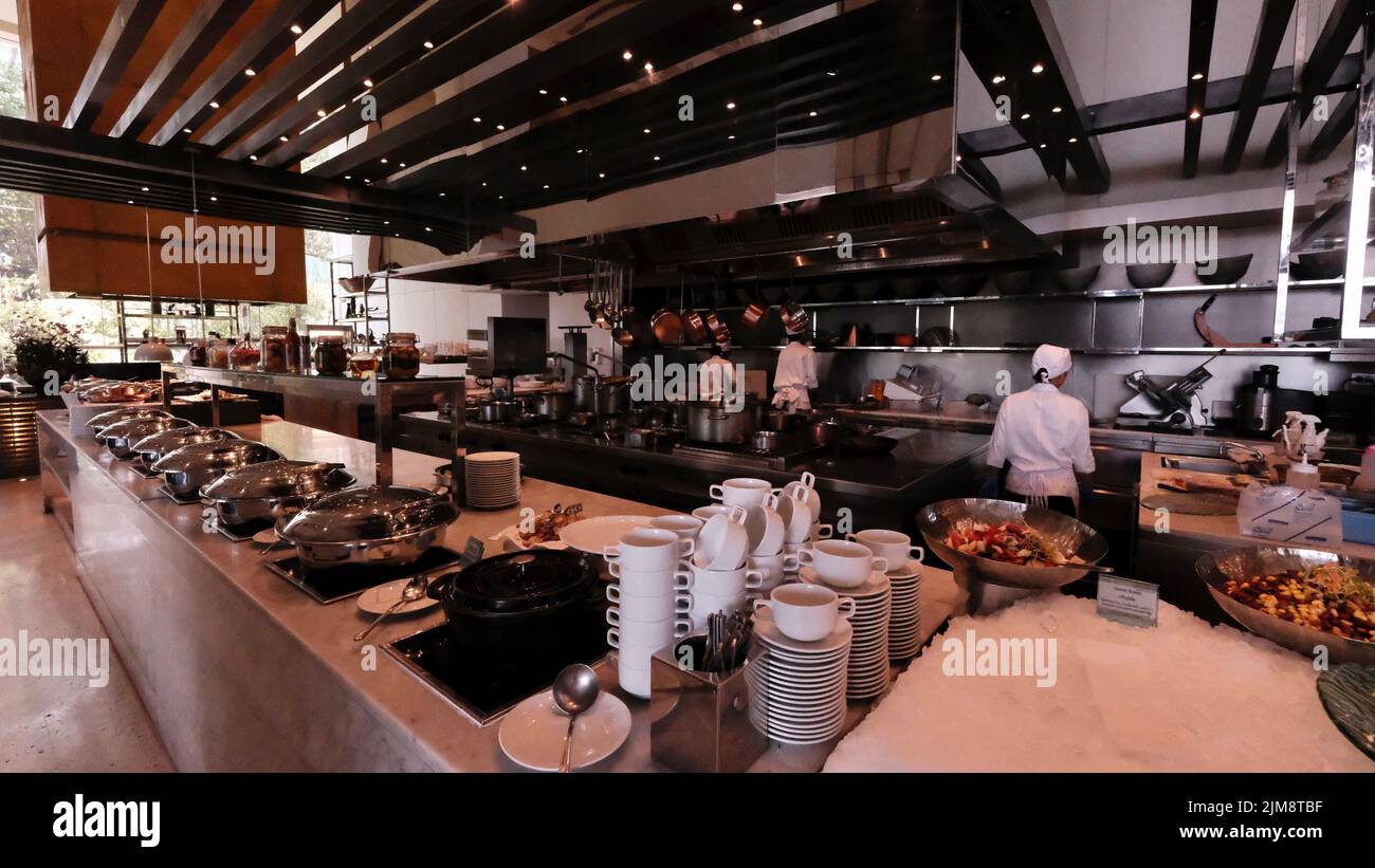 Marriott Marquis Queen's Park Upscale Lunch Buffet Bangkok Stock Photo ...