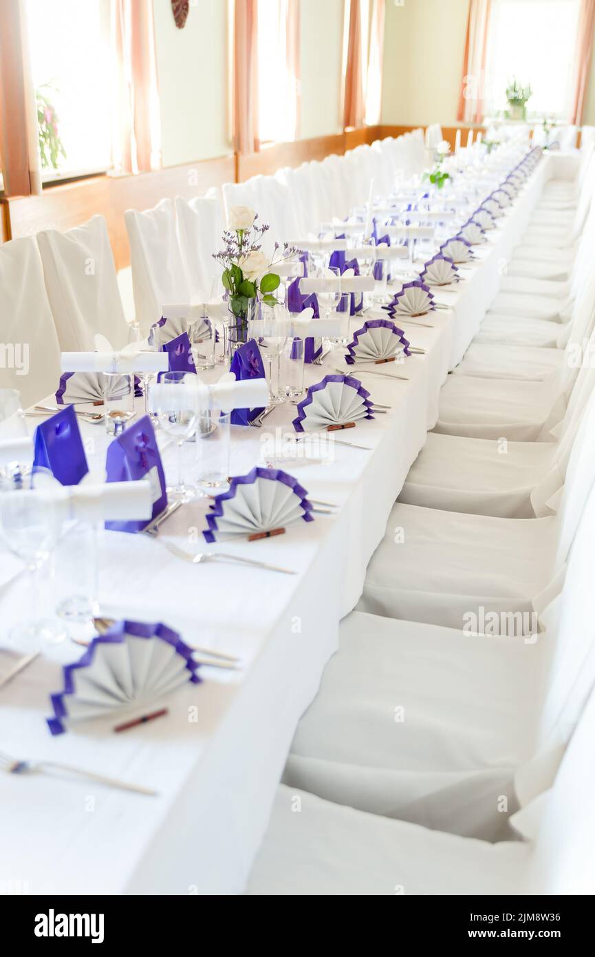 Wedding festive Hall Stock Photo - Alamy