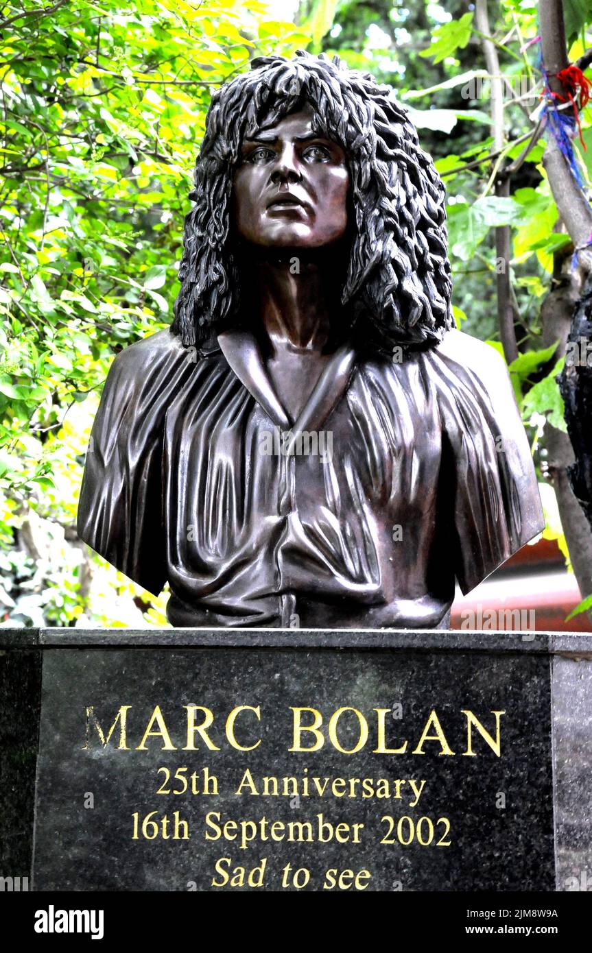 Marc Bolan memorial Stock Photo - Alamy