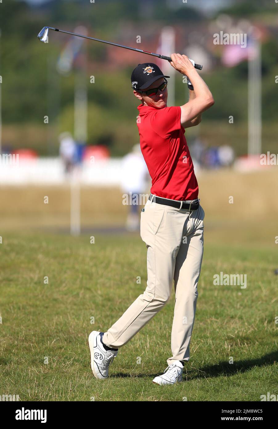 Daan Huizing during day two of the Cazoo Wales Open at the Celtic Manor ...
