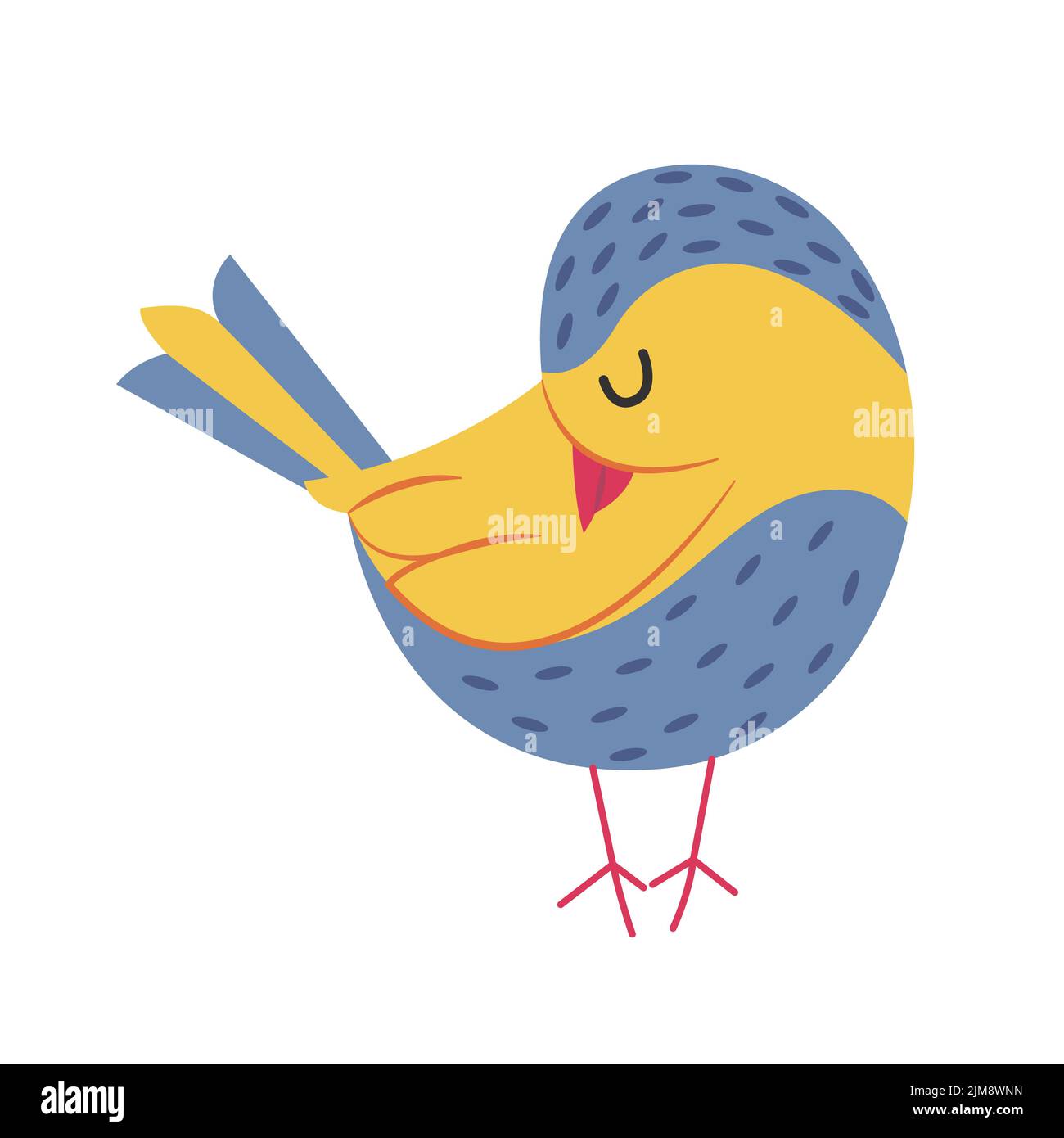 Cute little bird. Exotic bird. Vector illustration Stock Vector Image ...