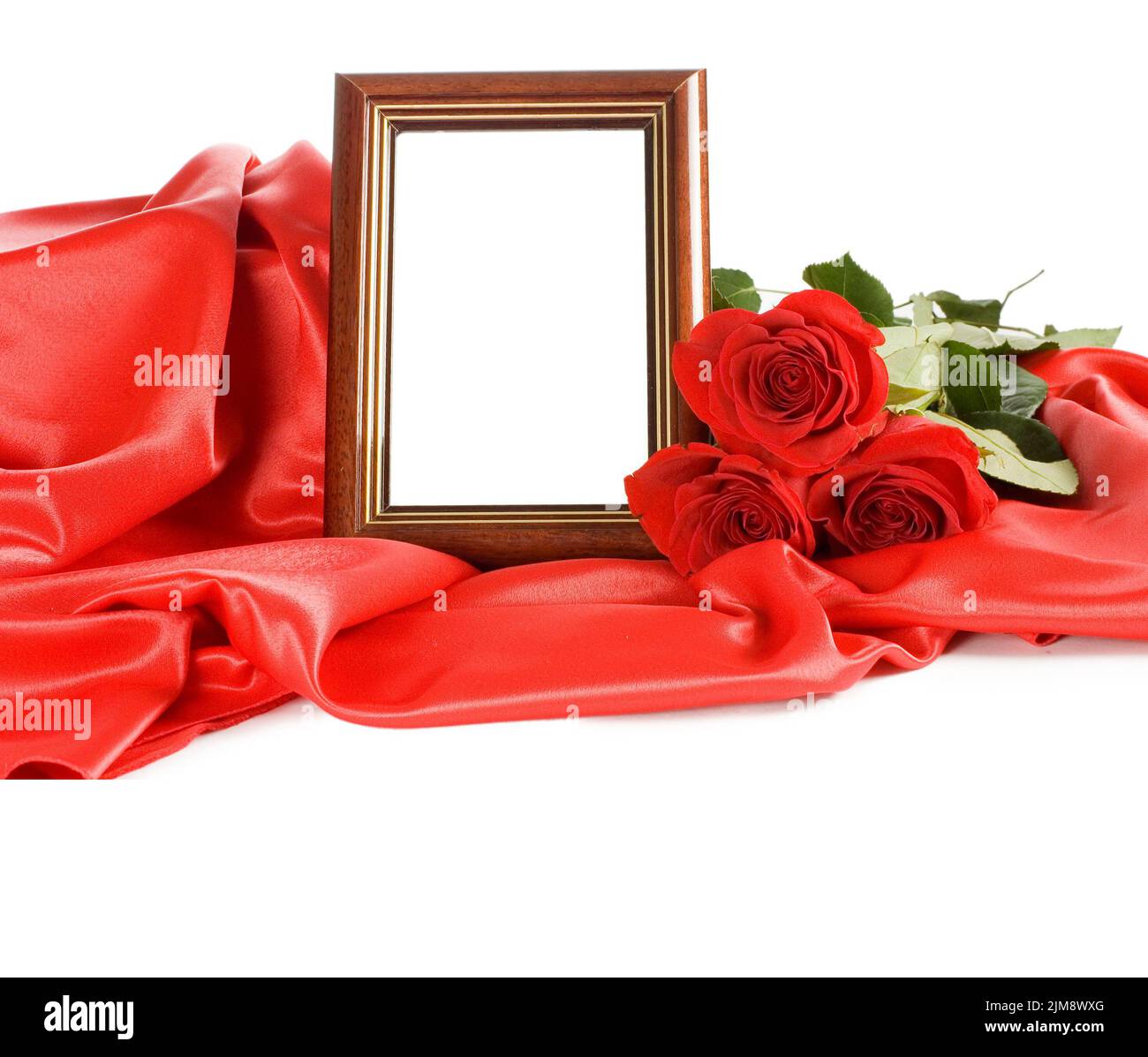 Red rose with a framework for a photo Stock Photo - Alamy