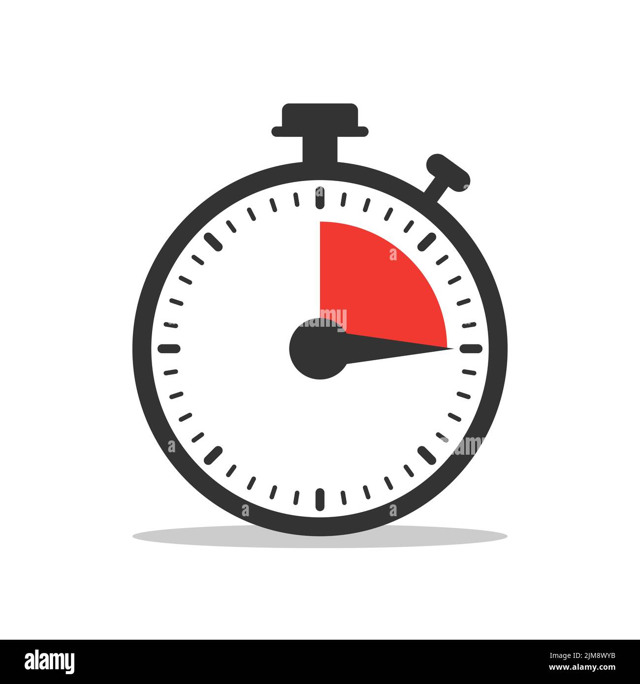 Stopwatch icon illustration in flat style. Timer vector illustration on ...