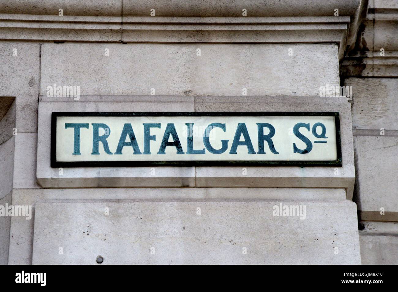 Trafalgar Square sign Stock Photo - Alamy