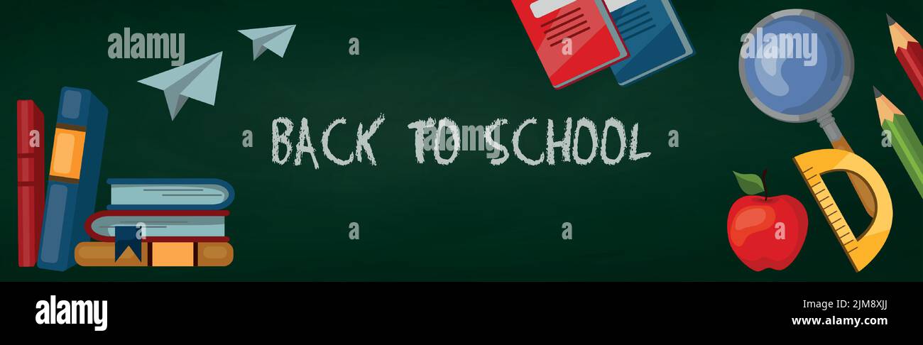 Back to School, New School Year Start - Vector illustration Stock ...