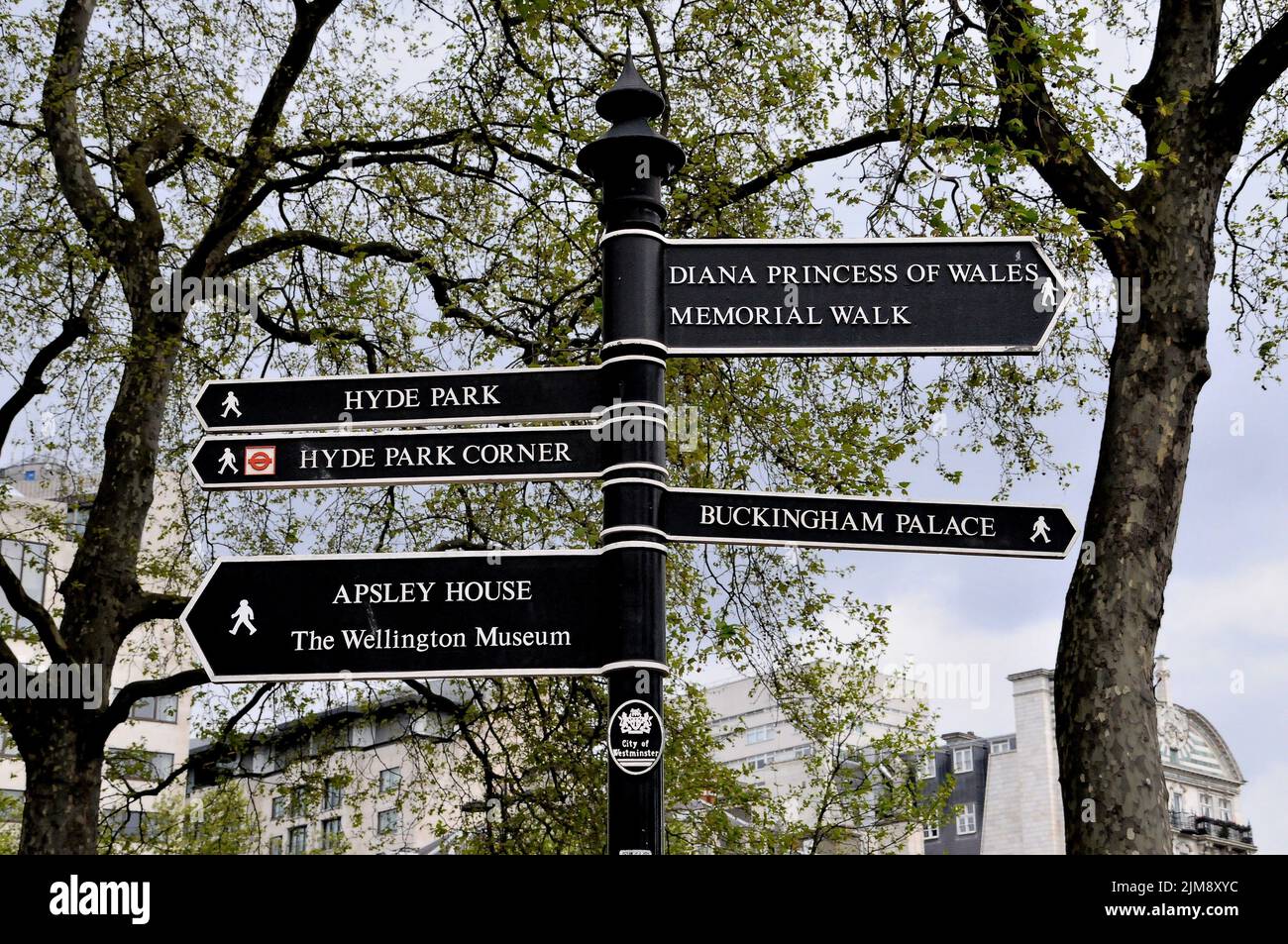London tourist sign Stock Photo - Alamy