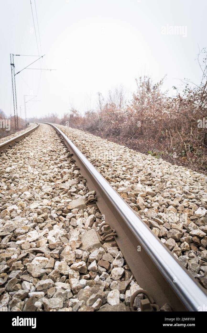 Railway track background rail concrete hi-res stock photography and ...