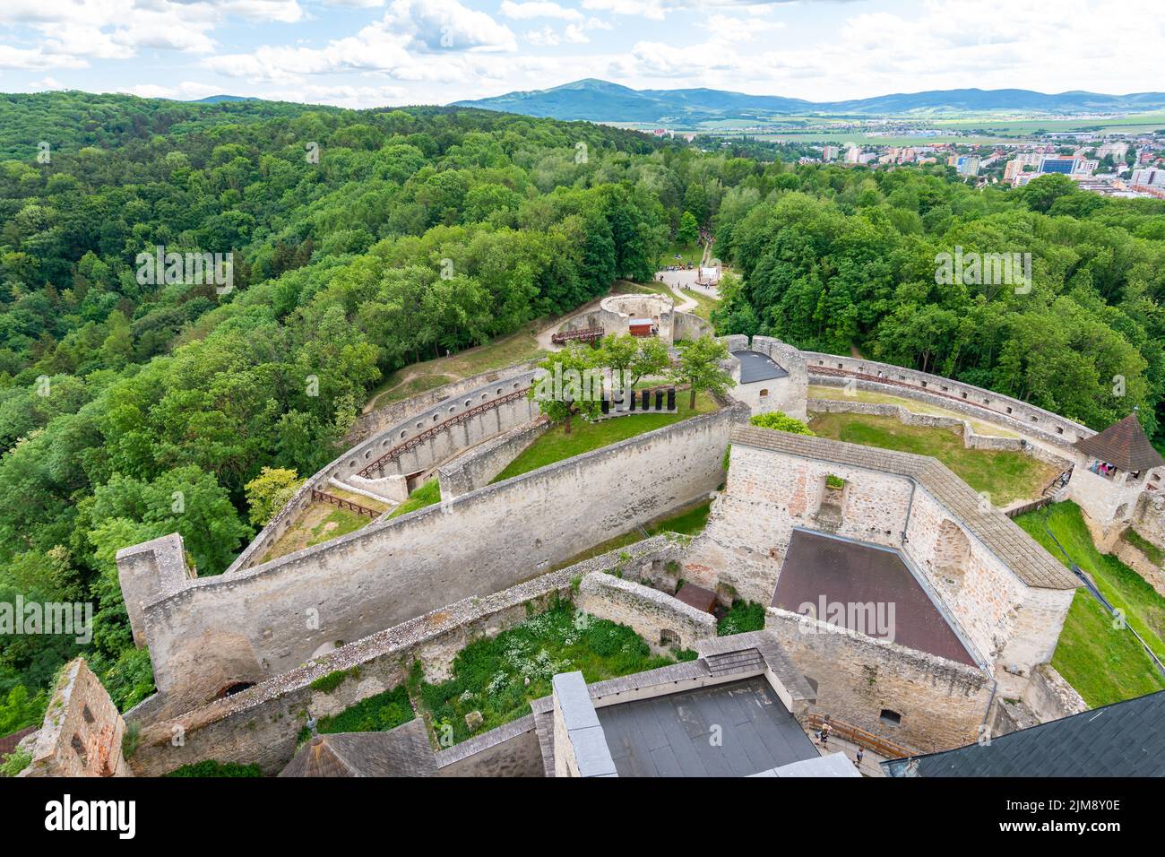 Aerial view of Trencin castle, Slovakia Stock Photo - Alamy