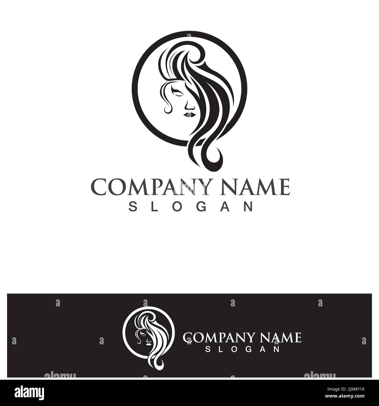 Hair treatments logo vector icon Stock Vector Image & Art - Alamy