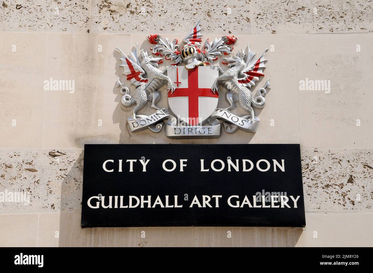 London Guildhall Gallery sign Stock Photo - Alamy
