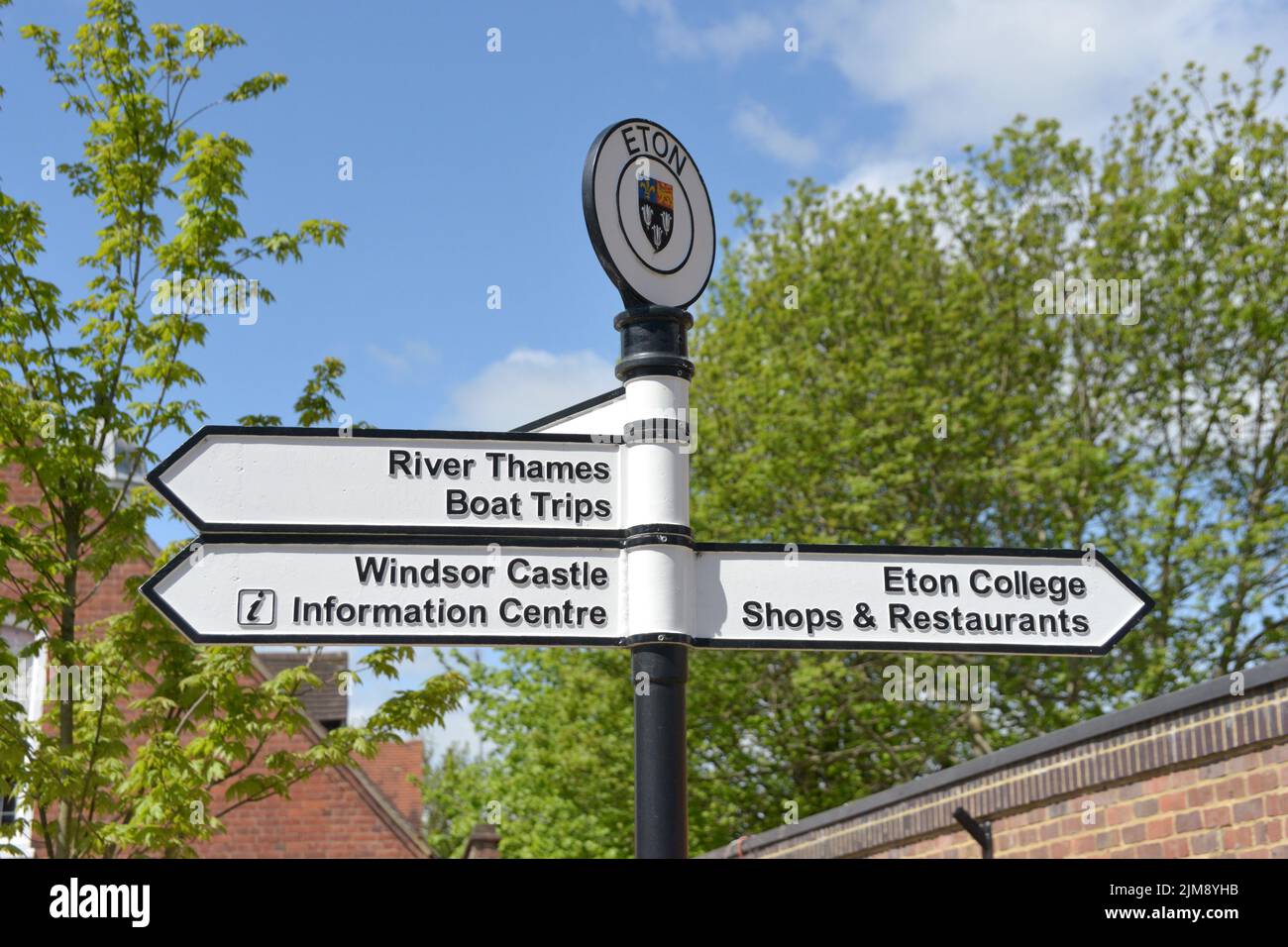 Windsor Eton road sign Stock Photo - Alamy