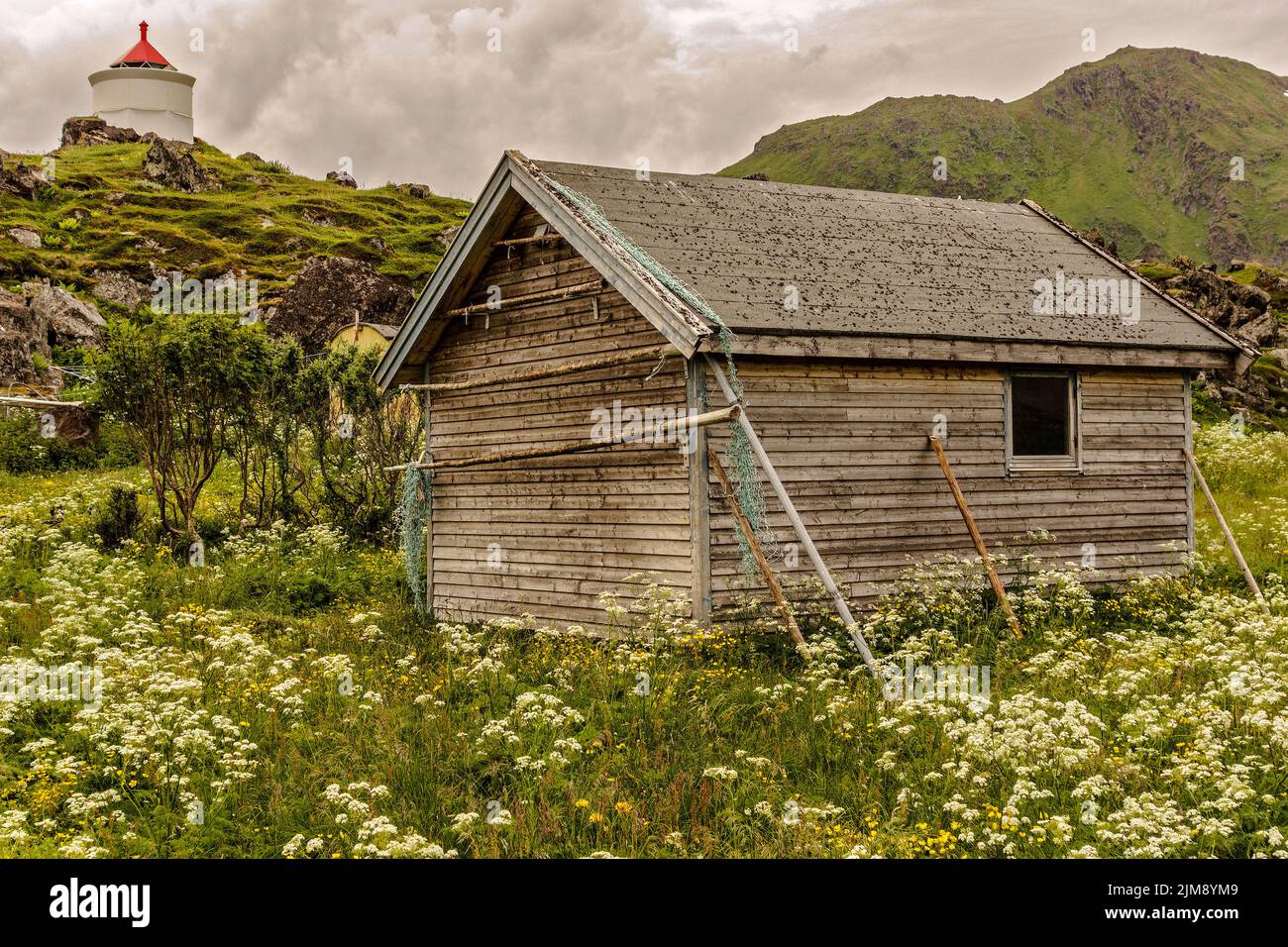 Fishing Hut Skarsvag Village mageroya Island Norwa Stock Photo - Alamy