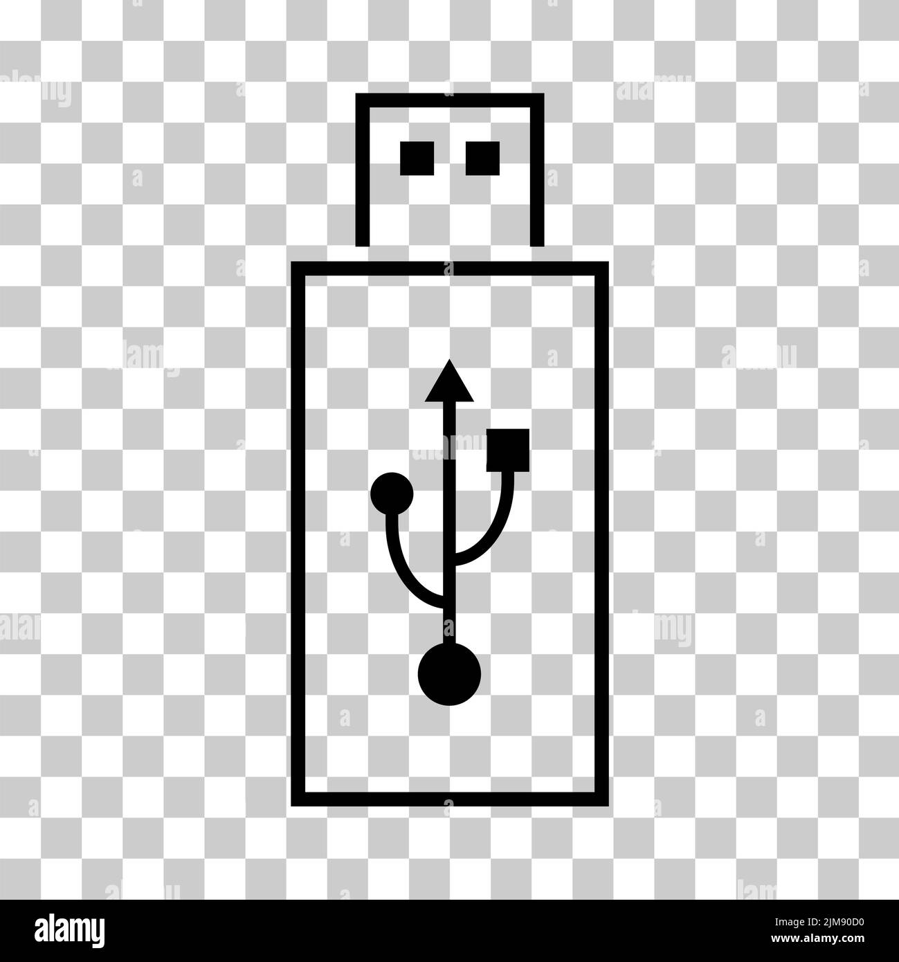 USB icon technology, connect device sign, electronic portable symbol ...