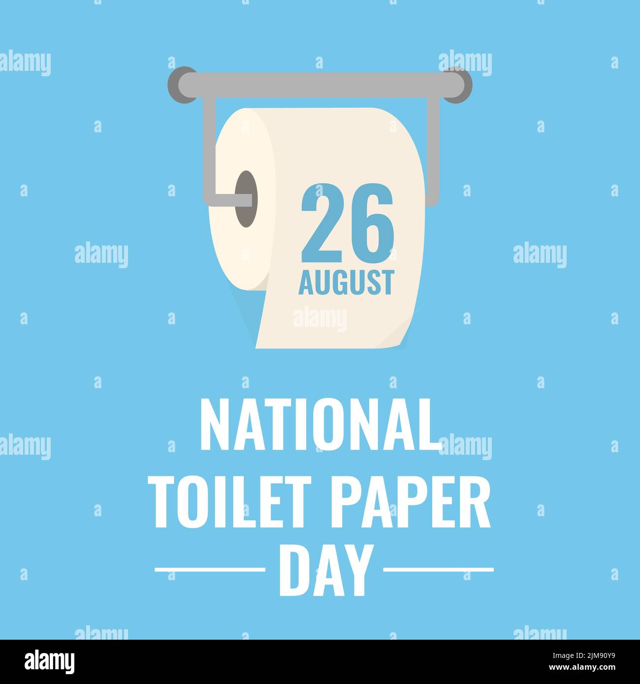 National Toilet Paper Day. Vector illustration Stock Vector Image & Art ...