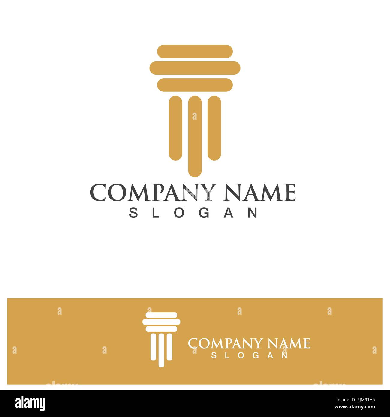 Law Firm logo and icon design template-vector Stock Vector Image & Art ...