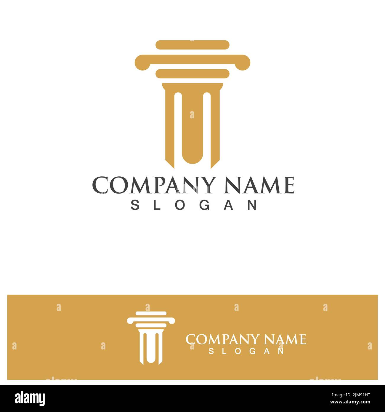 Law Firm logo and icon design template-vector Stock Vector Image & Art ...