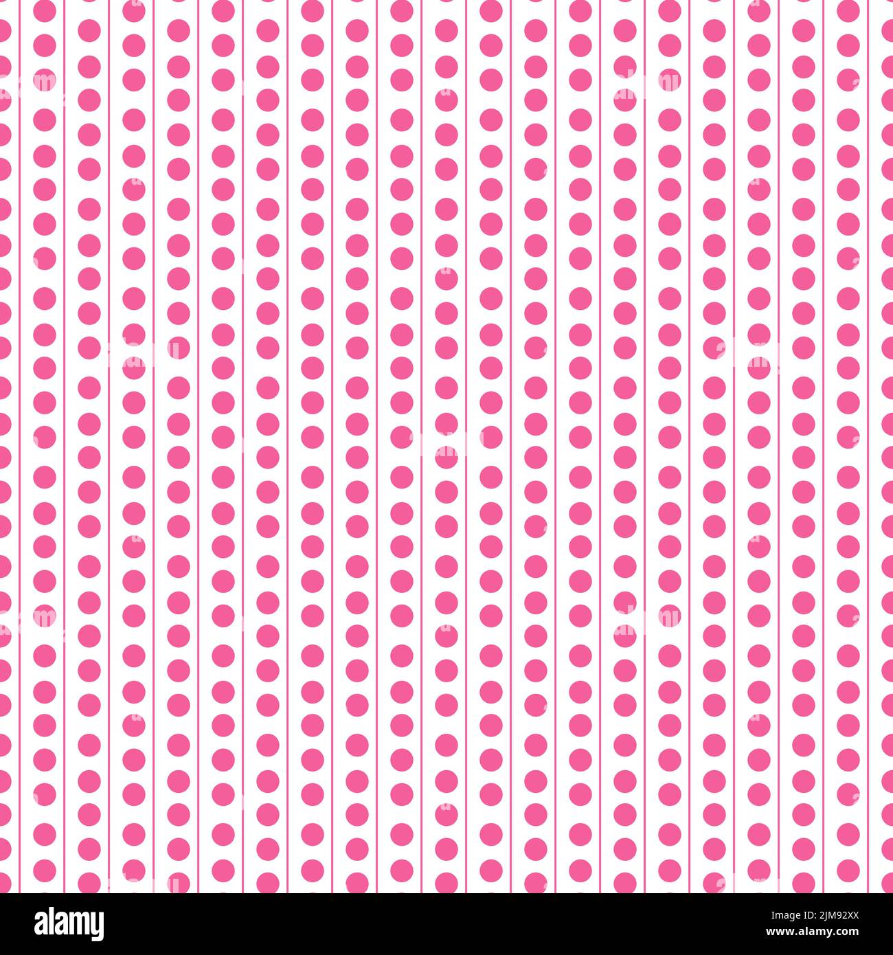 Pink polka dot seamless pattern for textile design, simple geometric ...