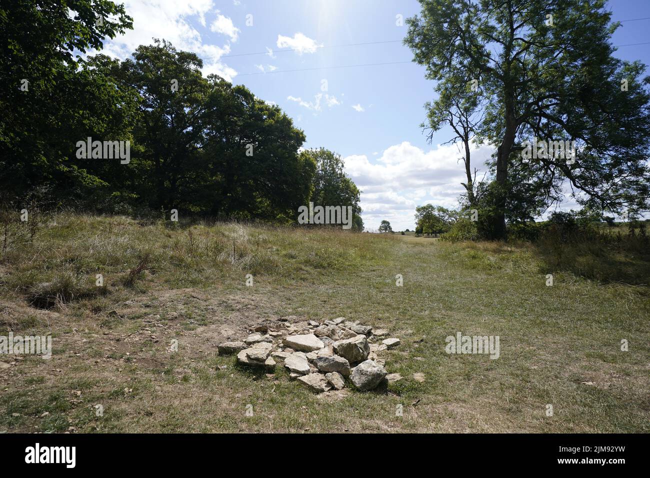 A view near the traditional source of the River Thames known as Thames ...
