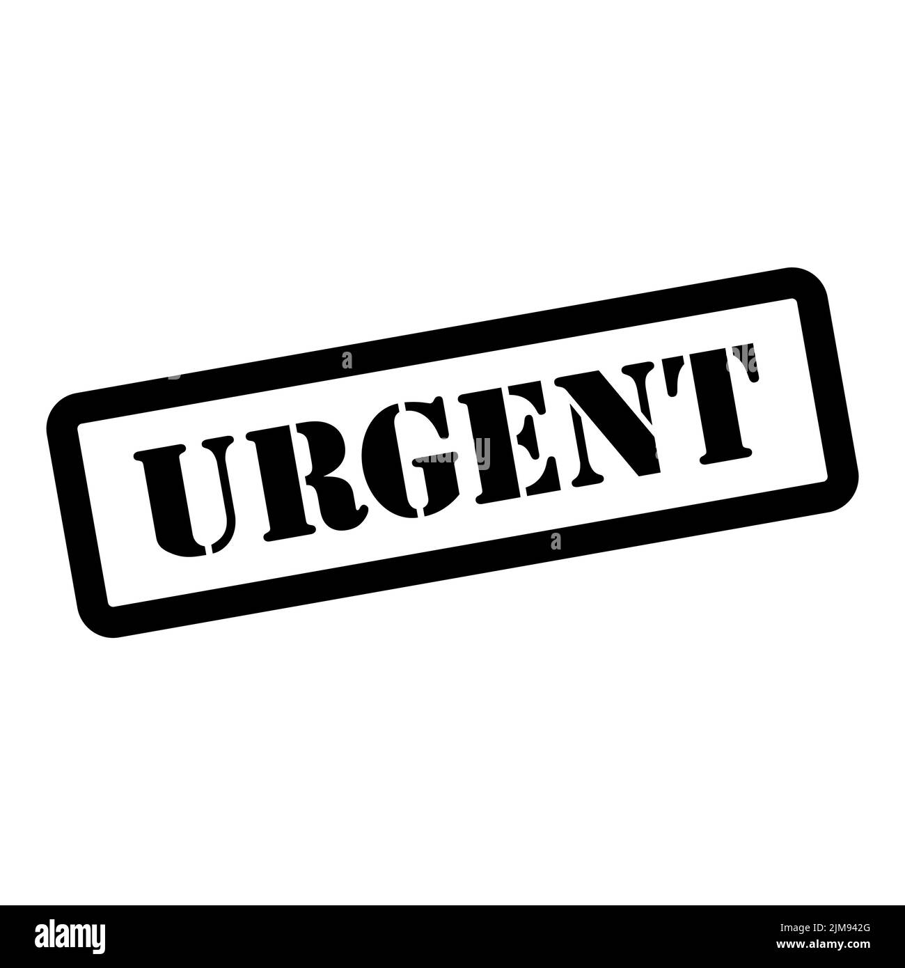 Urgent stamp symbol, label sticker sign button, text banner vector ...
