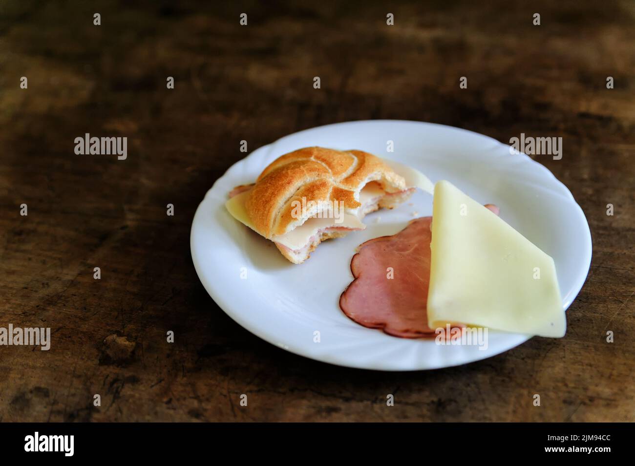 Ham bun food meal hi-res stock photography and images - Alamy