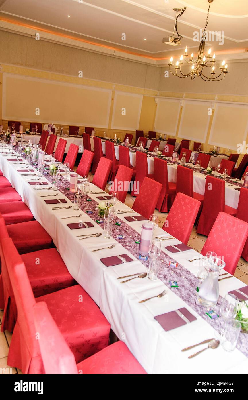 Dining hall seats hi-res stock photography and images - Alamy