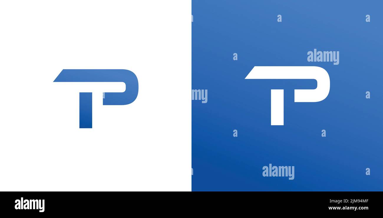 Modern and unique TP letter initial logo design Stock Vector Image ...
