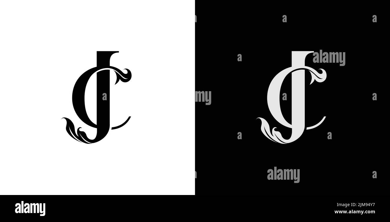 Modern and luxurious JC letter initials logo design 2 Stock Vector ...