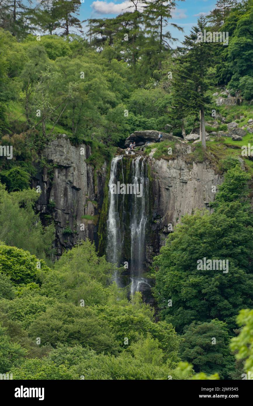 Pistyll Rhaeadr Waterfall, LLanrhaeadr-ym-Mochnant, Powys, Wales Stock ...