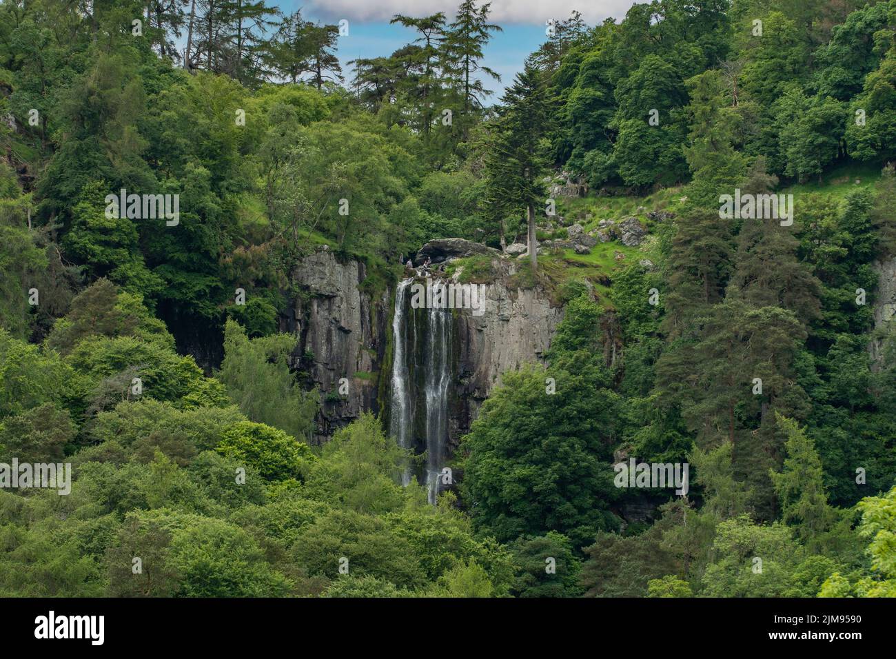 Pistyll Rhaeadr Waterfall, LLanrhaeadr-ym-Mochnant, Powys, Wales Stock ...