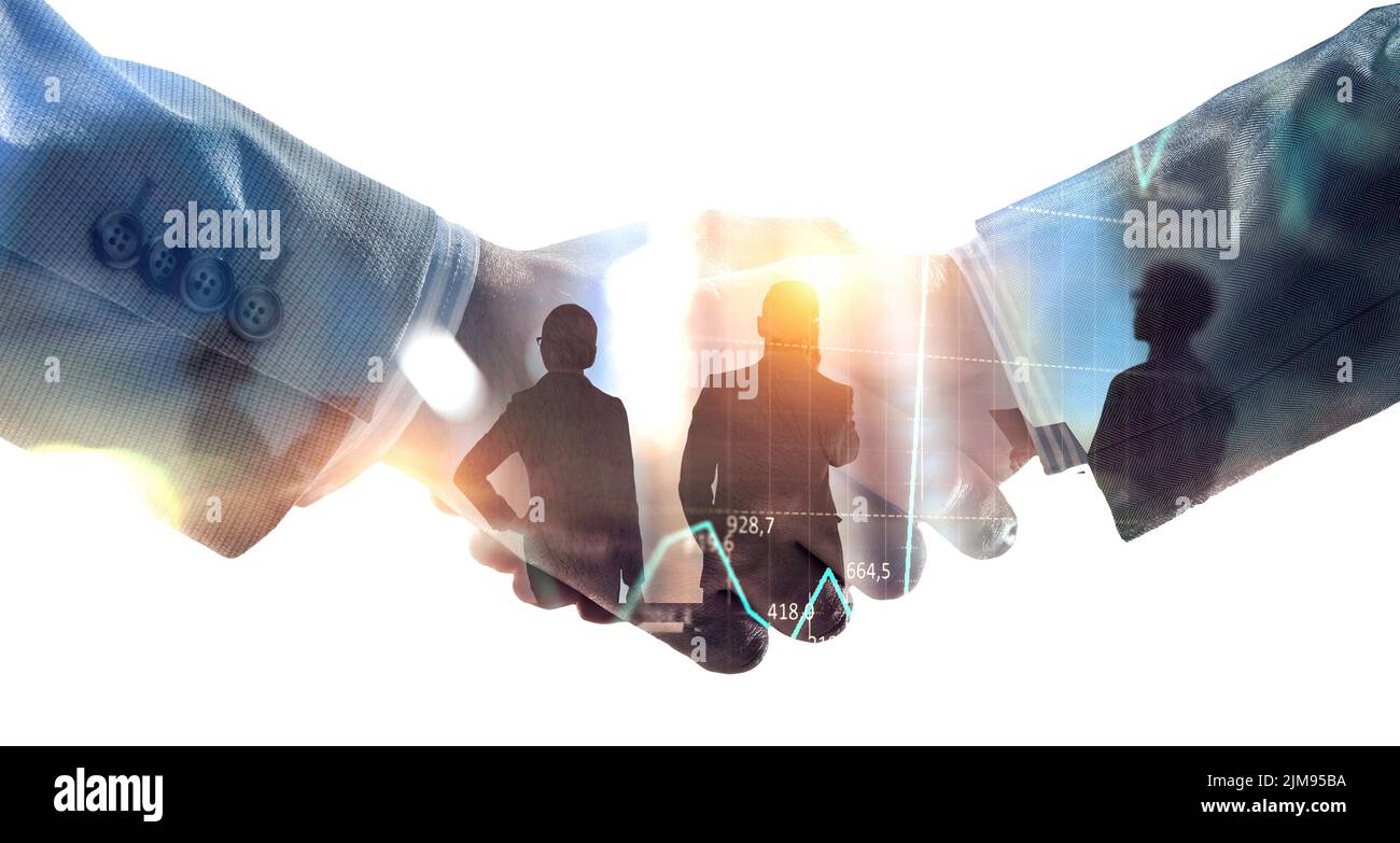 Partnership concept. Image of handshake Stock Photo - Alamy