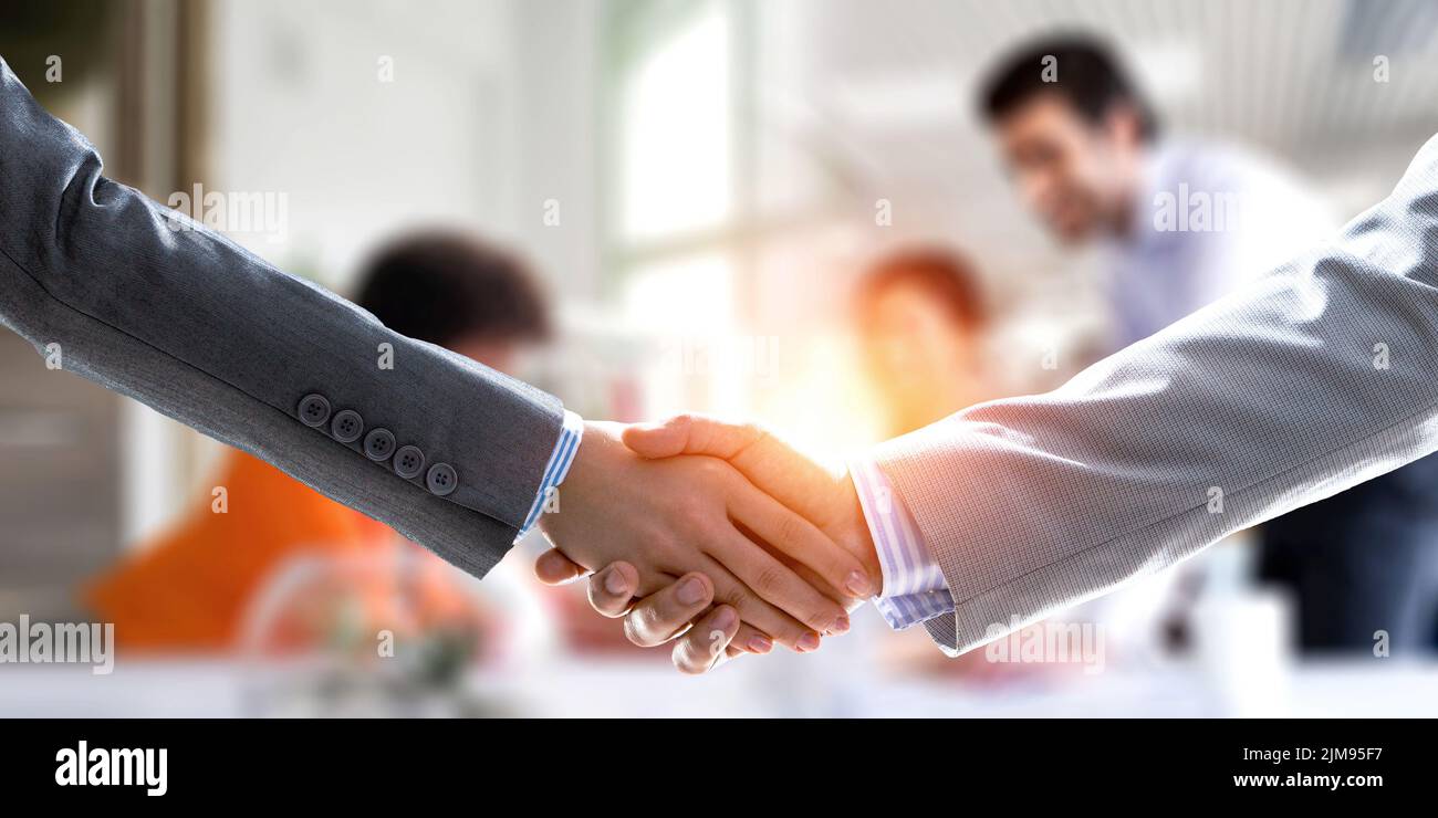 Partnership concept. Image of handshake Stock Photo - Alamy