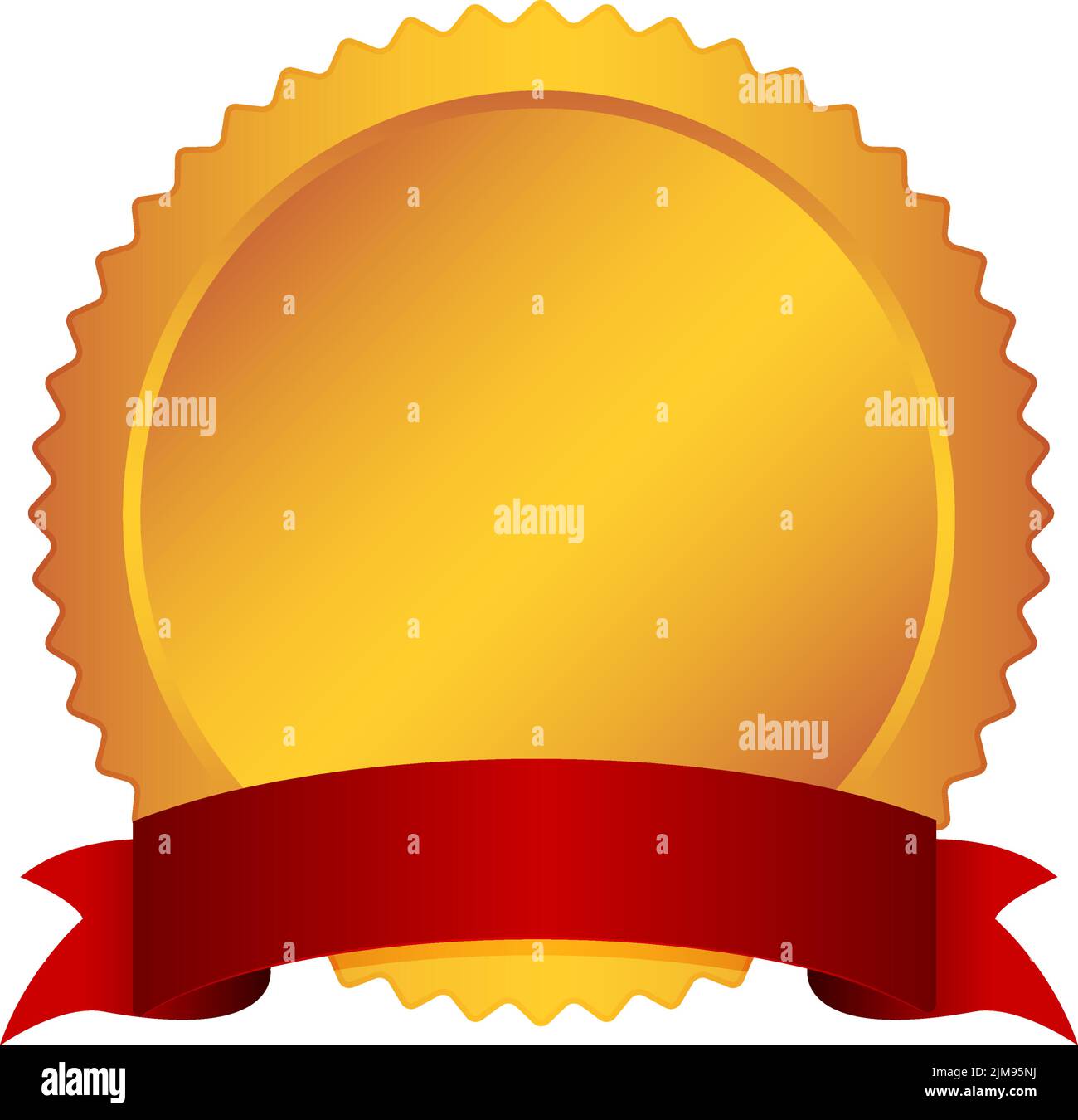 Medal and ribbon template vector illustration ( text space, design ...