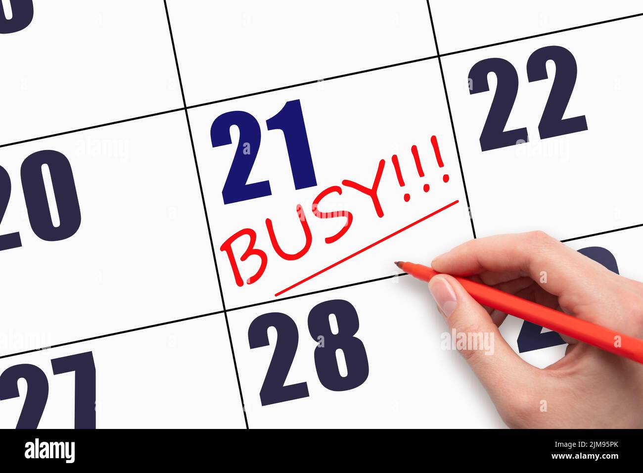 Busy work calendar hi-res stock photography and images - Alamy