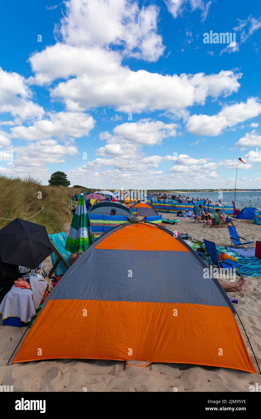 Knoll beach, Studland, Dorset UK. 5th August 2022. UK weather: warm and ...