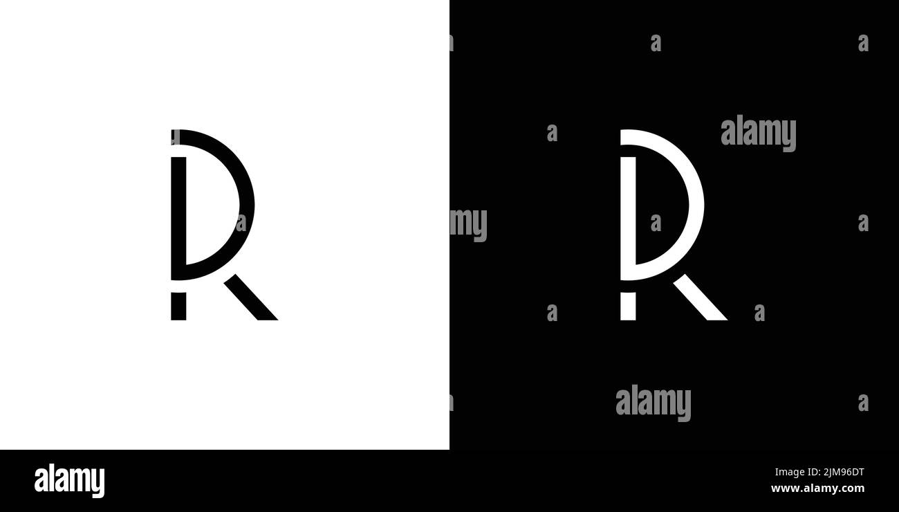 Modern and unique DR letter initial logo design Stock Vector Image ...